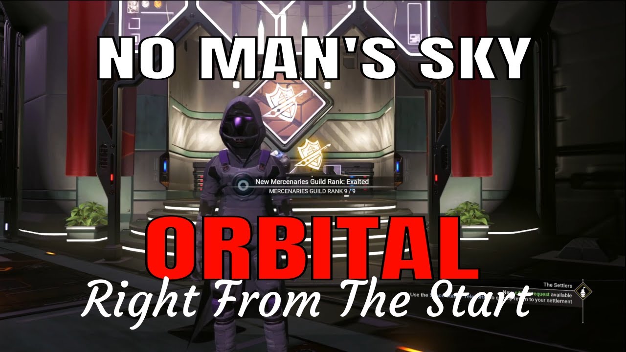 No Man's Sky Orbital Finishing The Mercenary Guild - YouTube