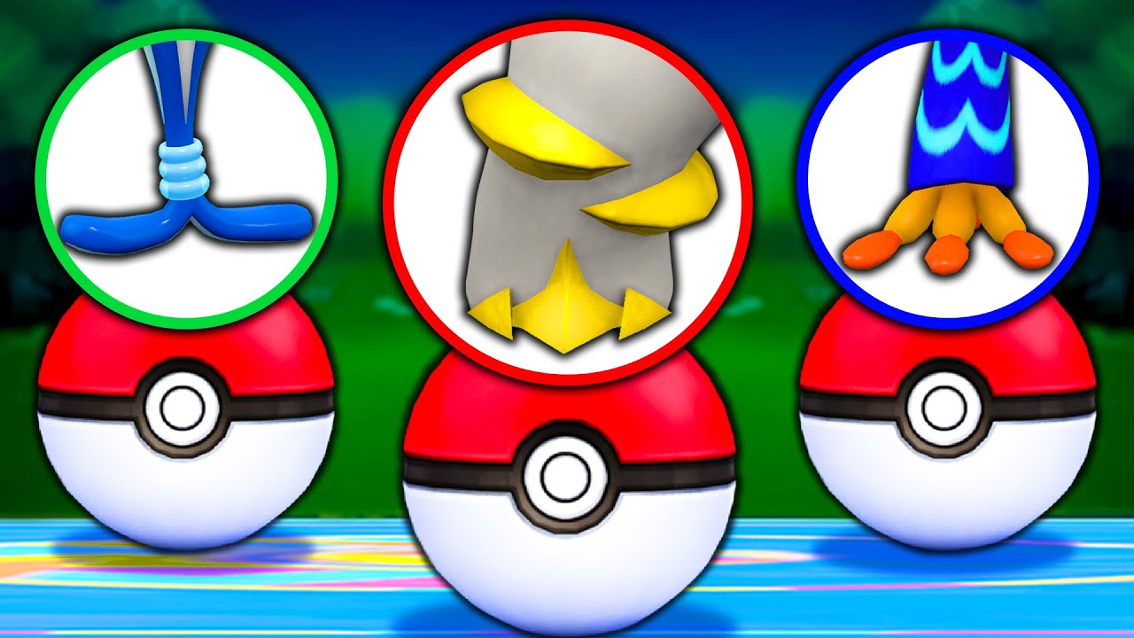 Choose Your Starter Pokemon Only Seeing Their Feet, Then We Battle ...