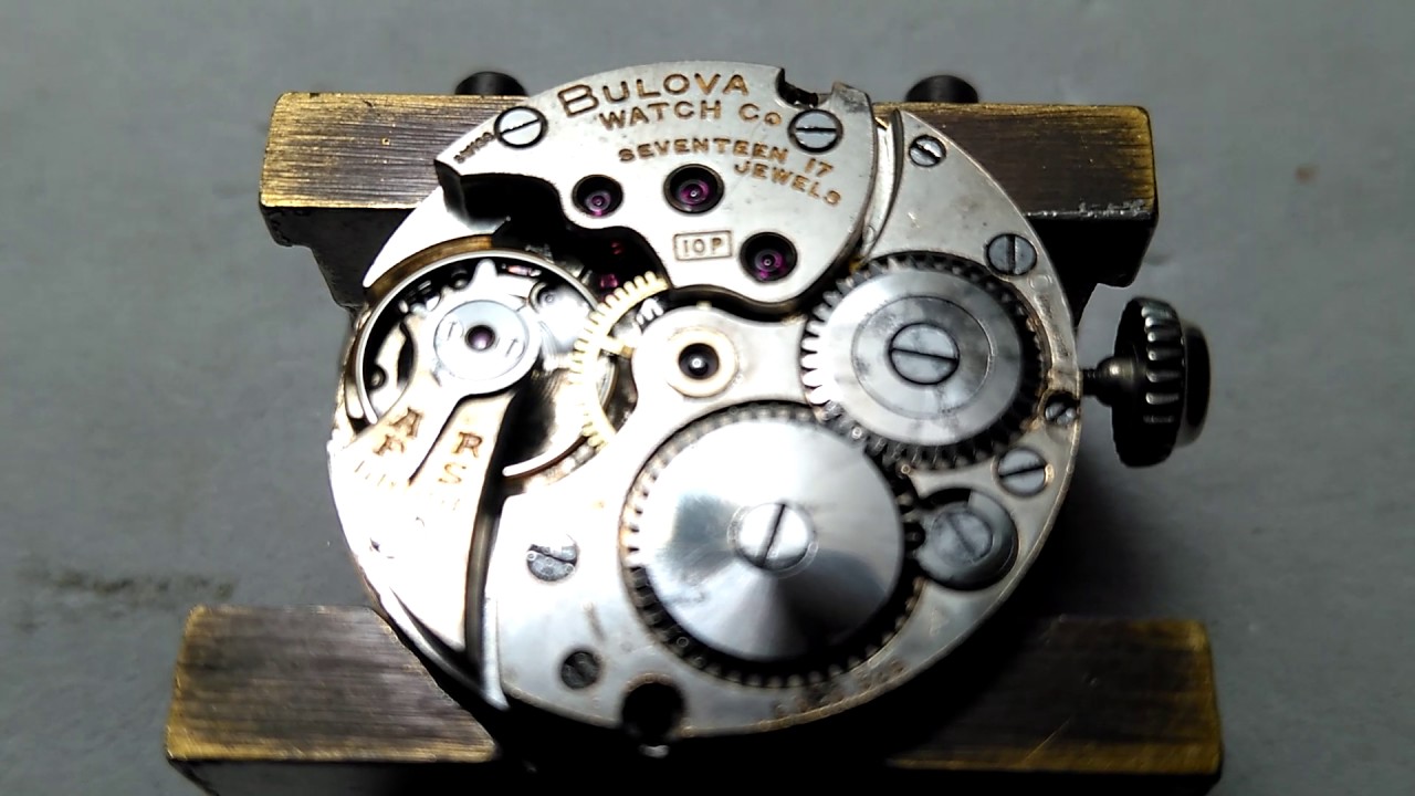 Bulova 10P running - YouTube