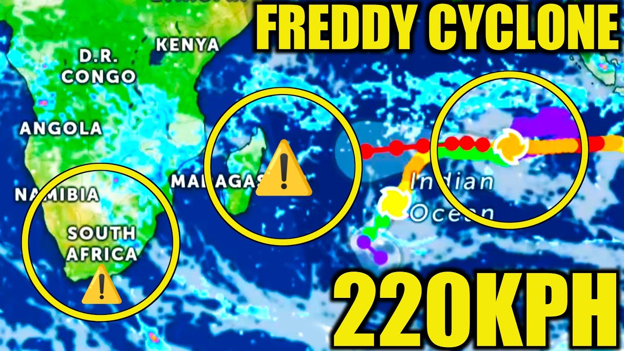 Freddy Cyclone Enters in Our Basin, SA weather - YouTube