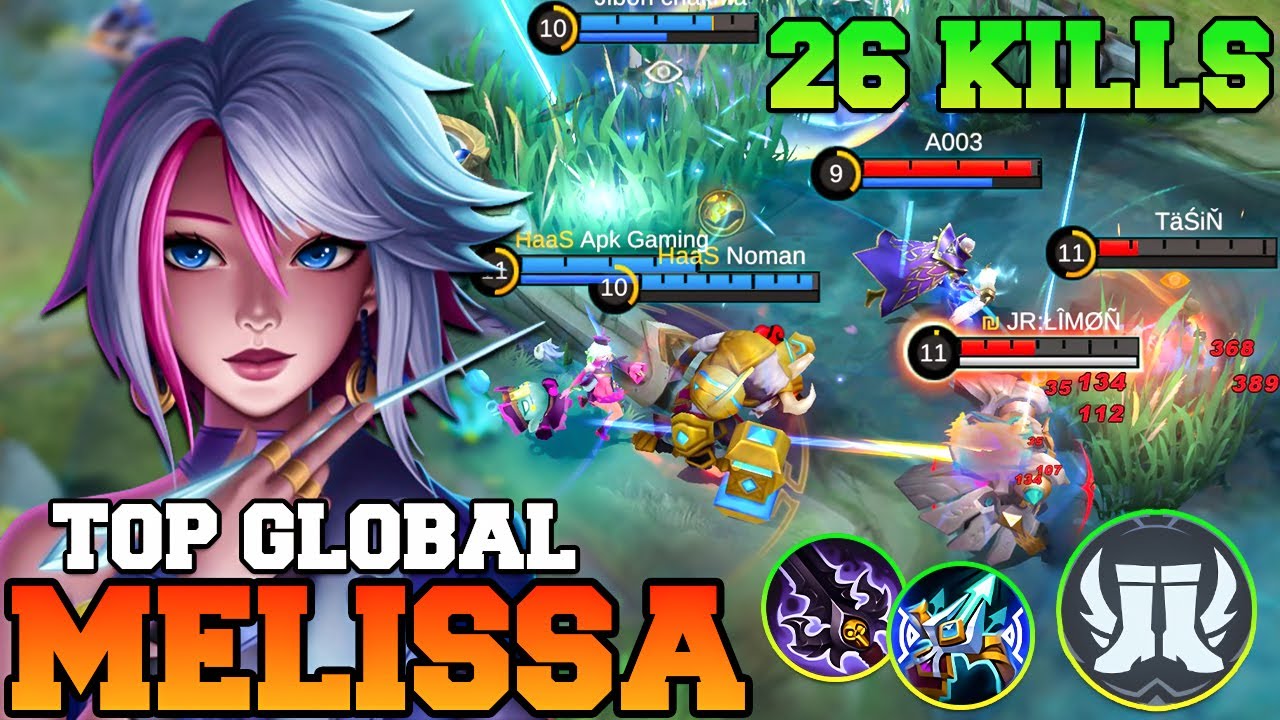 26 Kills & 53% Damage Melissa MLBB !! Melissa Best Build 2023 Emblem ...