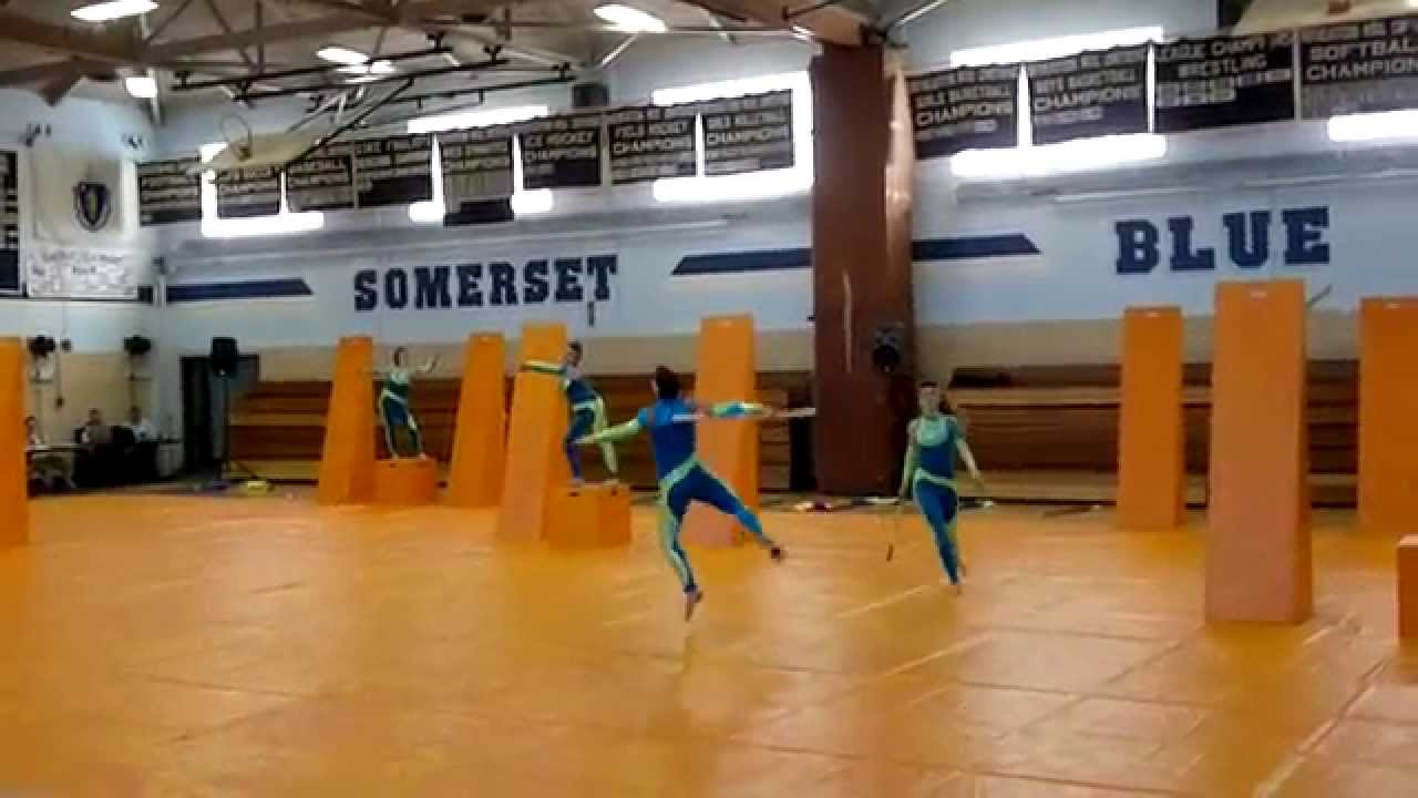 Dartmouth High School Color Guard competition March 18 2012 - YouTube