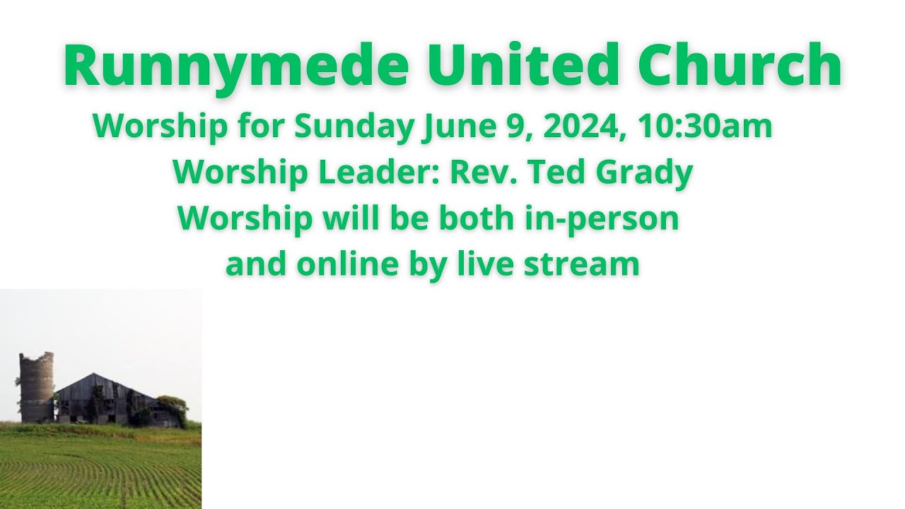Jun09 RUC online worship for Sunday June 9, 2024 - YouTube