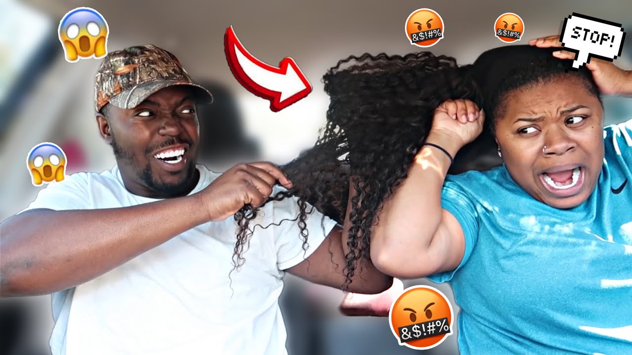 STARTING AN ARGUMENT WITH MY WIFE THEN SNATCHING HER WIG OFF *SHE ...