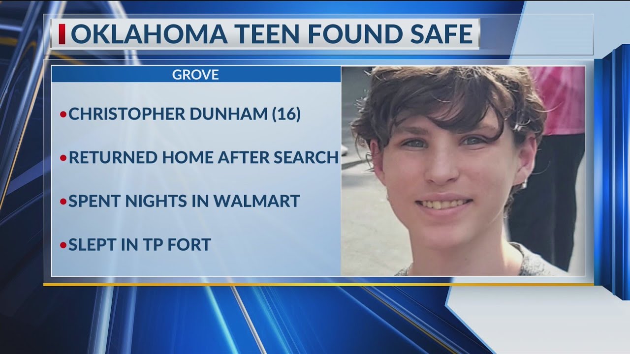 Missing Oklahoma teen spent nights in Wal-Mart toilet paper fort - YouTube