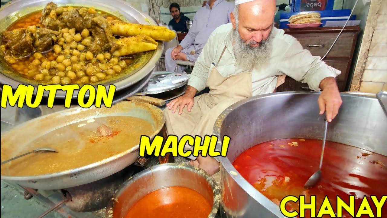 Street Food In Lahore | Ghulam Rasool Chanay | Mutton Murgh Anda ...