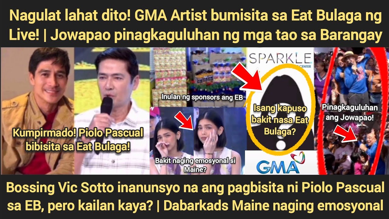 GMA Artist bumisita sa Eat Bulaga! | Jowapao pinagkaguluhan sa Barangay ...