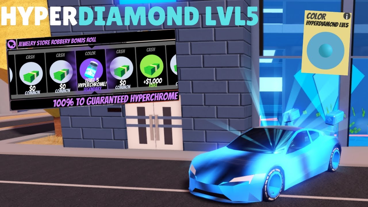Getting a HYPERDIAMOND LVL5 in Roblox Jailbreak - YouTube