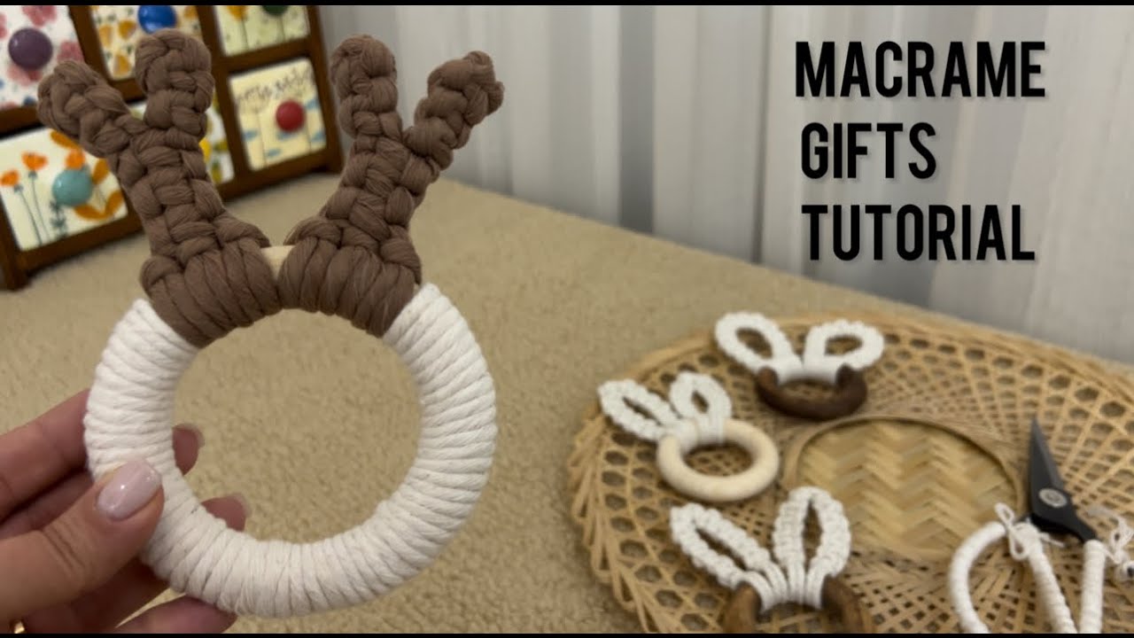Macrame deer tutorial | Macrame gifts - YouTube