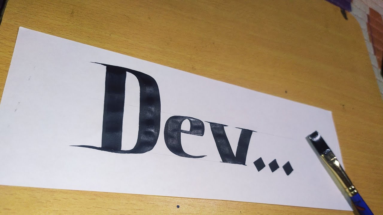 Calligraphy Writing || DEV ||🖌️🎨 - YouTube