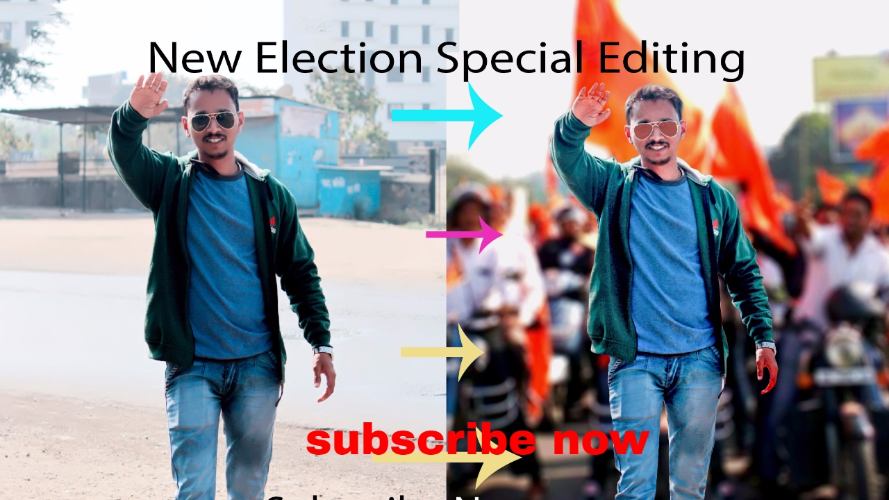 Election Special Editing | How to change background of the photo ...