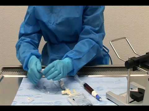 IV bag preparation with spiking and priming in Pharmacy - YouTube