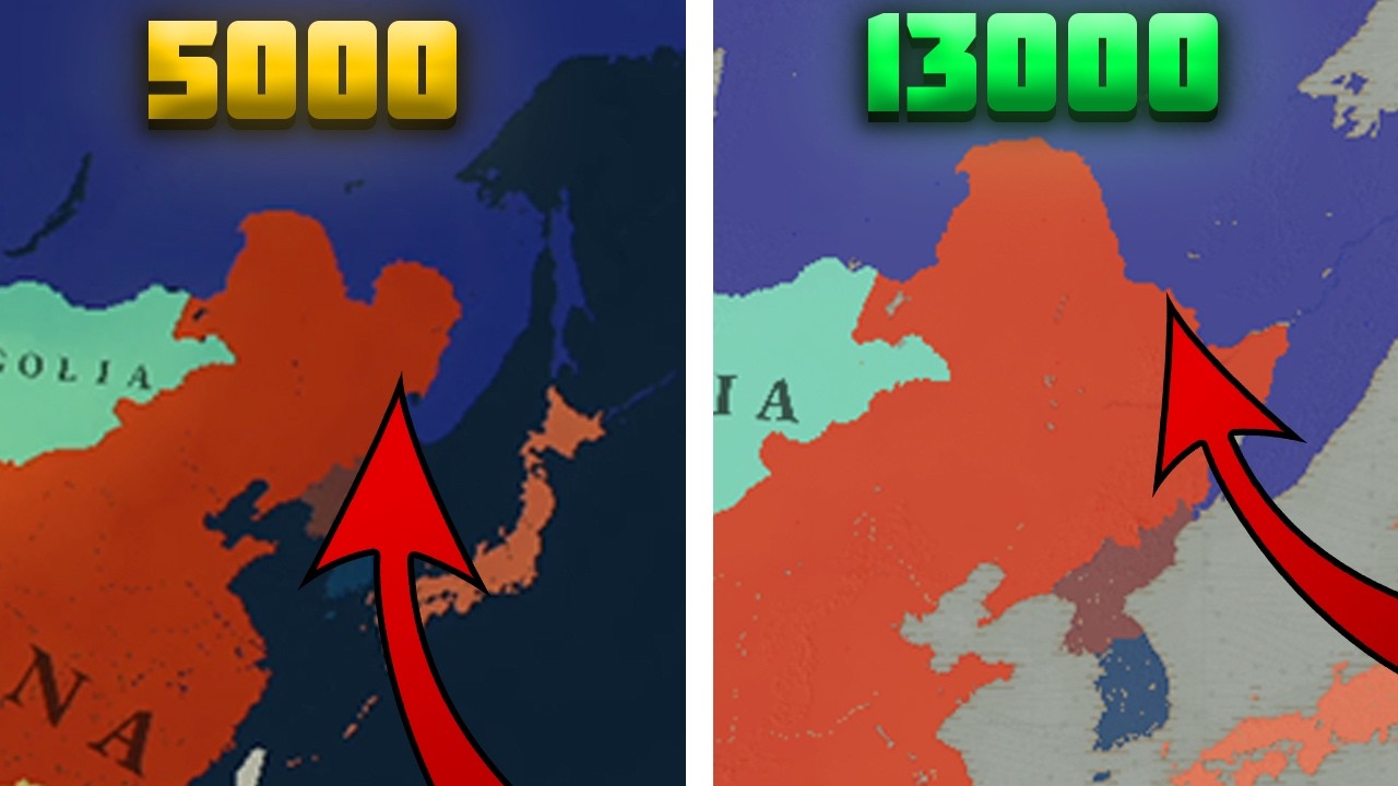 ALL MAP DIFFERENCES 5000 AND 13000 PROVINCES IN AGE OF HISTORY 3 - YouTube