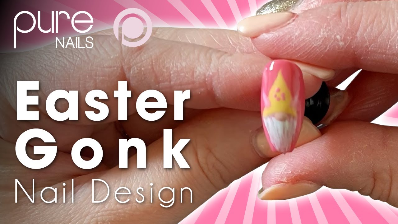 How to Create an Easter Gonk Nail Design | Pure Nails - YouTube