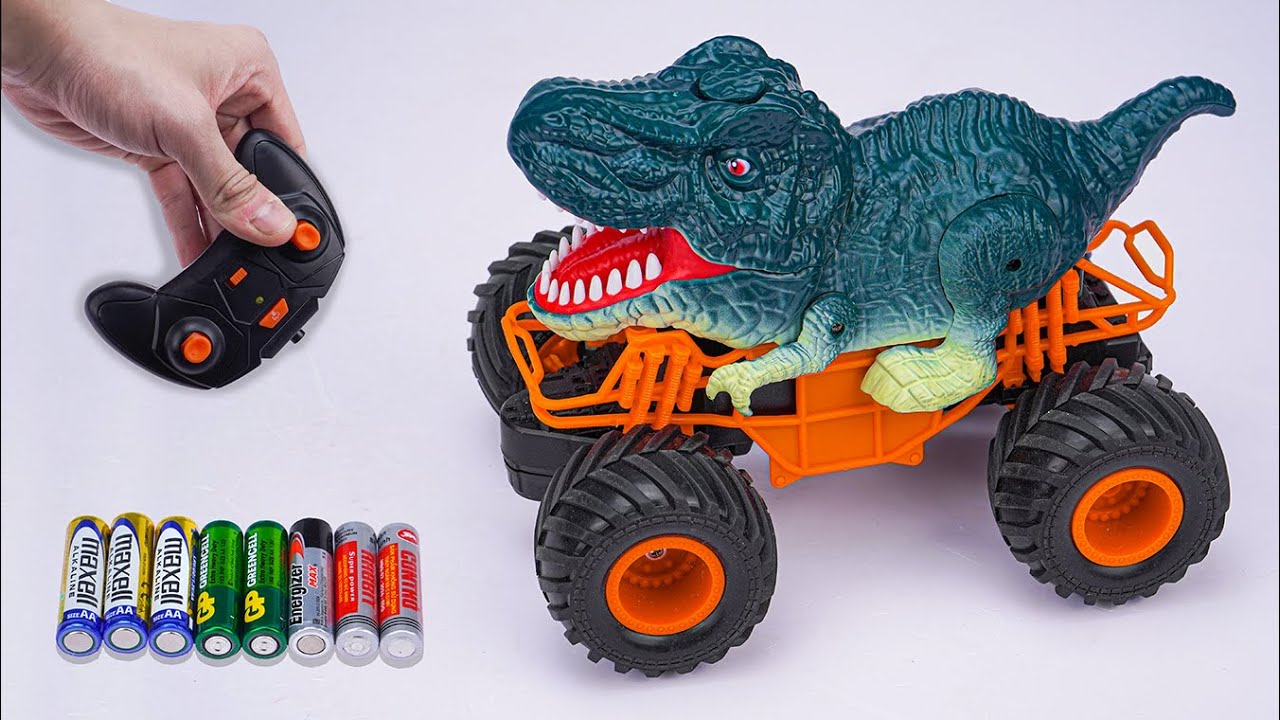 Unboxing Dinosaur Mosasaurus RC, Mini Pumper Fire Rescue, Spider Man RC ...