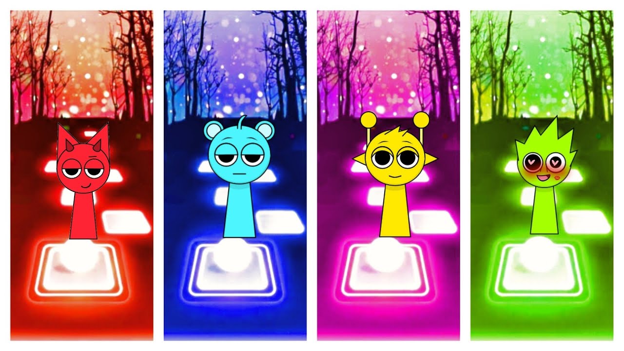 Sprunki Red 🆚 Sprunki Sky blue 🆚 Sprunki Yellow 🆚 Sprunki Green Coffin ...
