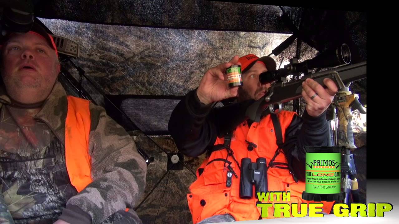 Primos Long Can With True Grip Rings - YouTube