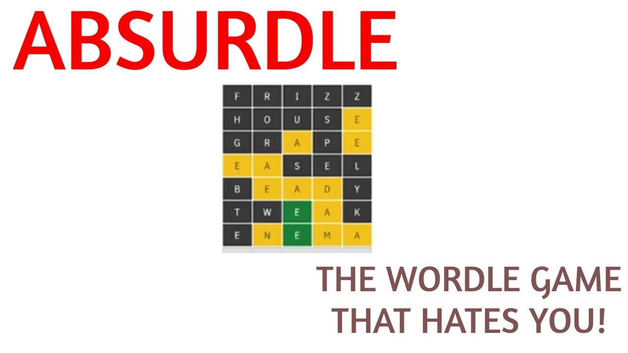 Absurdle: The Wordle Game That Hates You! - YouTube