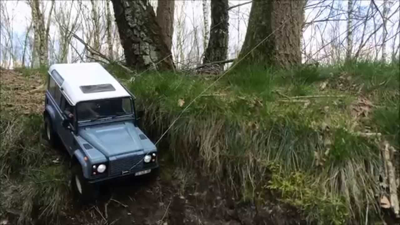 Winch Action RC4WD Defender 90 RC Scaler Crawler - YouTube