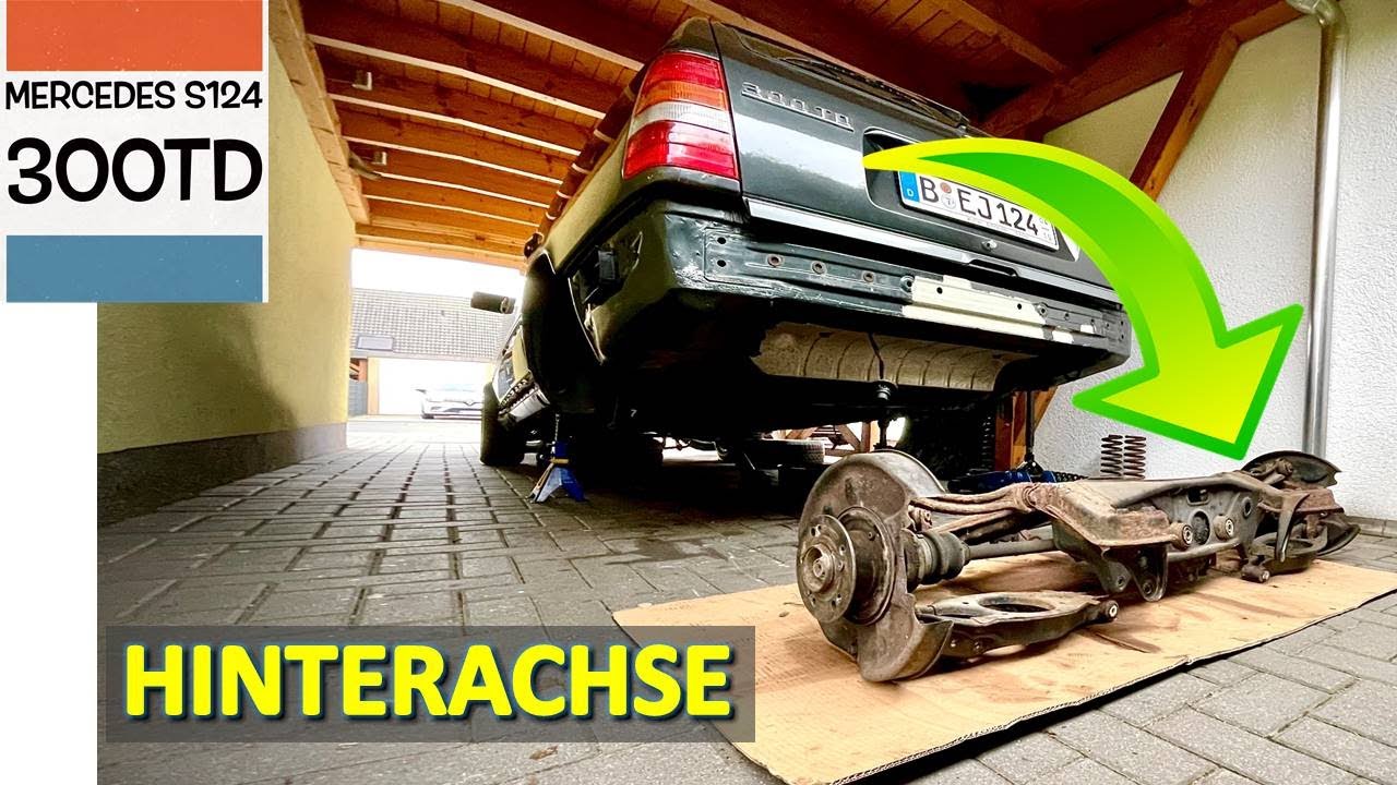 Ein super schneller Ausbau der Hinterachse. Mercedes W124. - YouTube