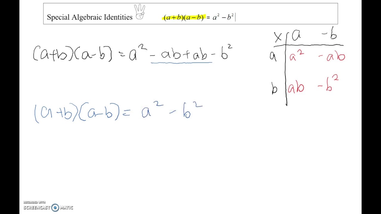 How to Expand using Algebraic Identity 3 - YouTube