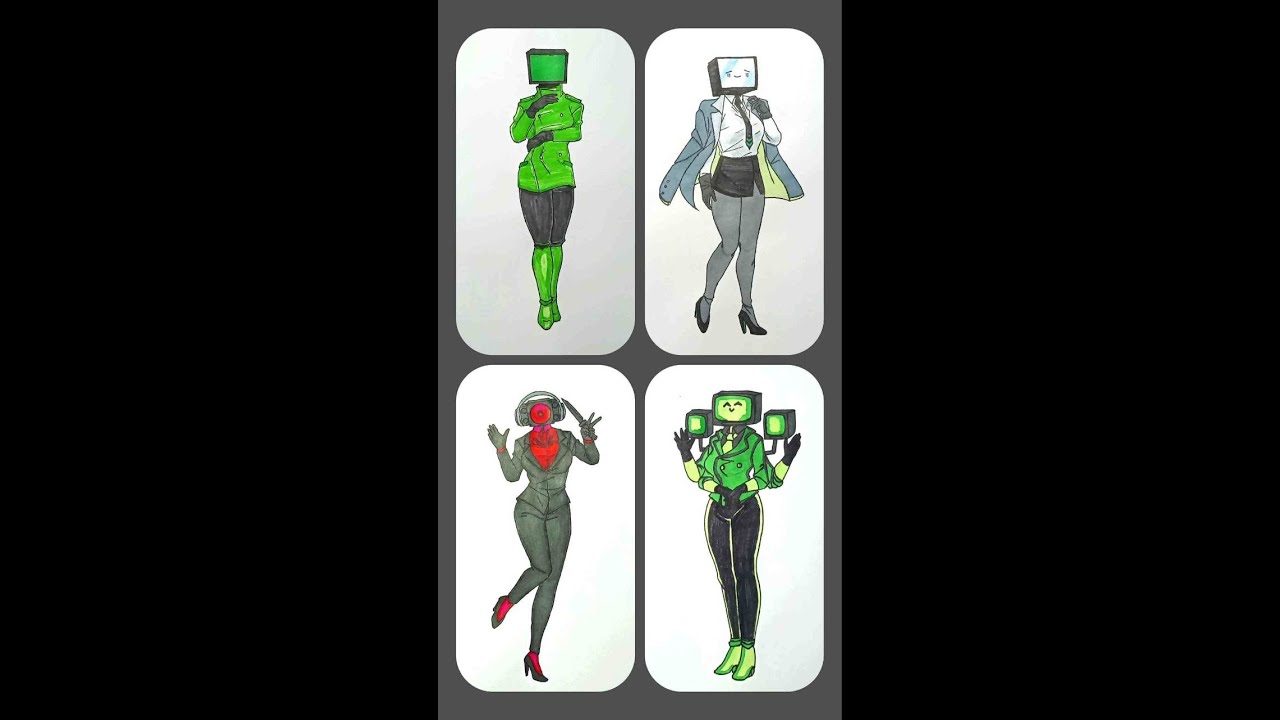 SKIBIDI TOILET WOMENS #tvwoman #speakerwoman #computerwoman - YouTube