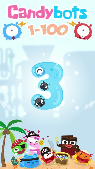 Candybots 123 Numbers Number 3 Candybots Games Youtube