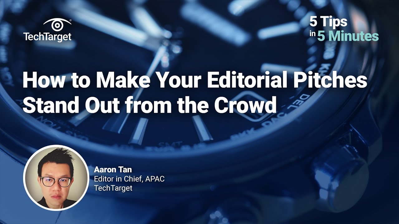 How to make your editorial pitches stand out from the crowd - YouTube