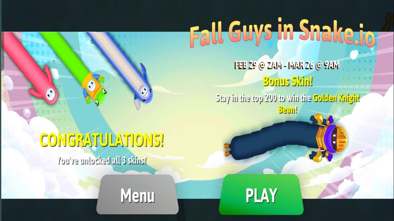 Wow 😱 New Event Fall In Guys All Skin Unlock 🐍 Best Snakeio Gameplay # ...