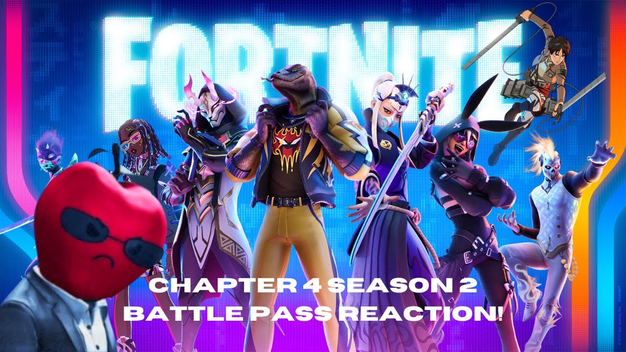 Fortnite chapter 4 Season 2 Battle pass Reaction!!! - YouTube