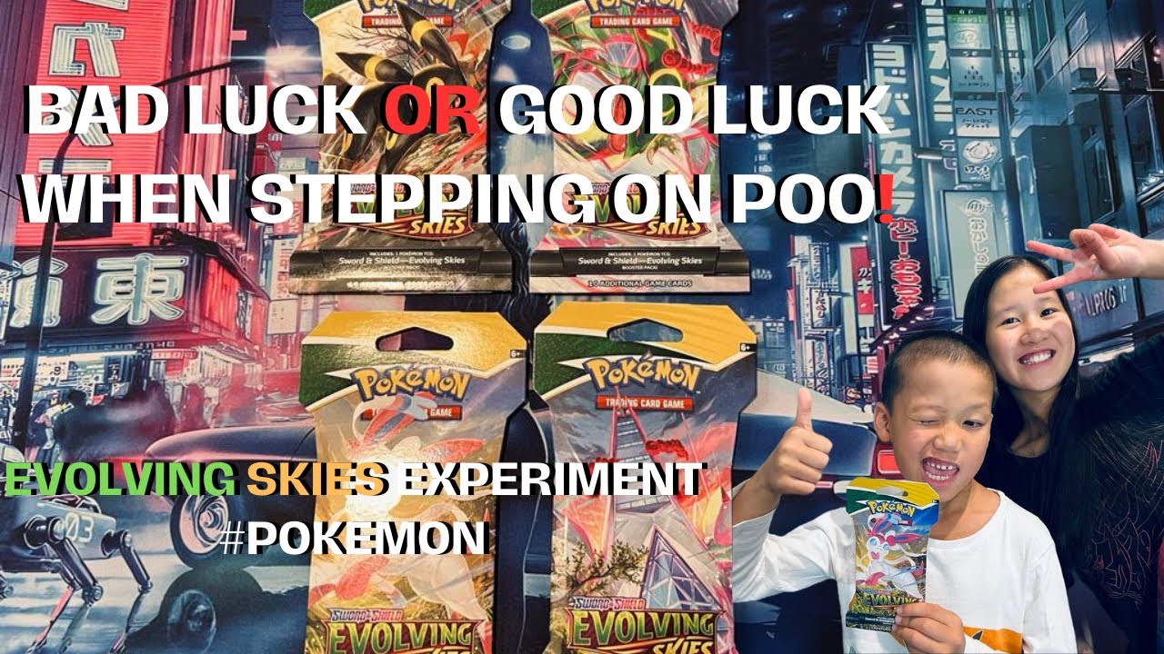BAD LUCK OR GOOD LUCK when stepping on Poo (Pokemon Evolving Skies ...