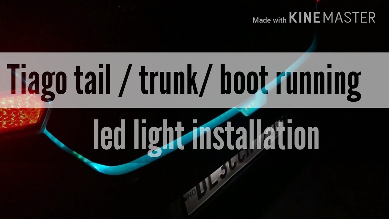 Tata tiago running tail/boot/trunk led light installation and look ...