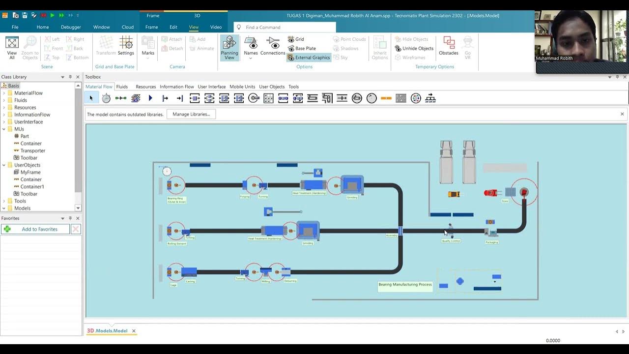 Tecnomatix Plant Simulation Example - Simple Model - YouTube