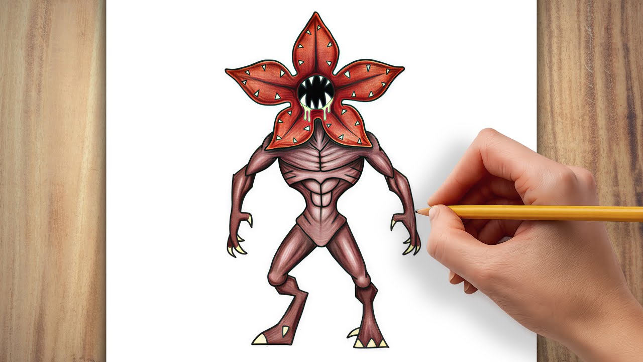 How To Draw Demogorgon From Stranger Things 5 - YouTube