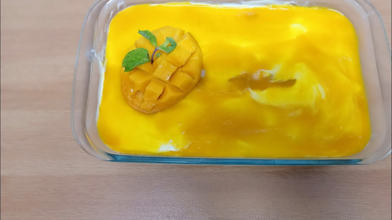 Mango pudding - YouTube