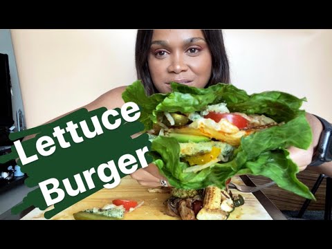 LETTUCE BURGER MUKBANG (DIY STYLE) Wildene Philander - YouTube
