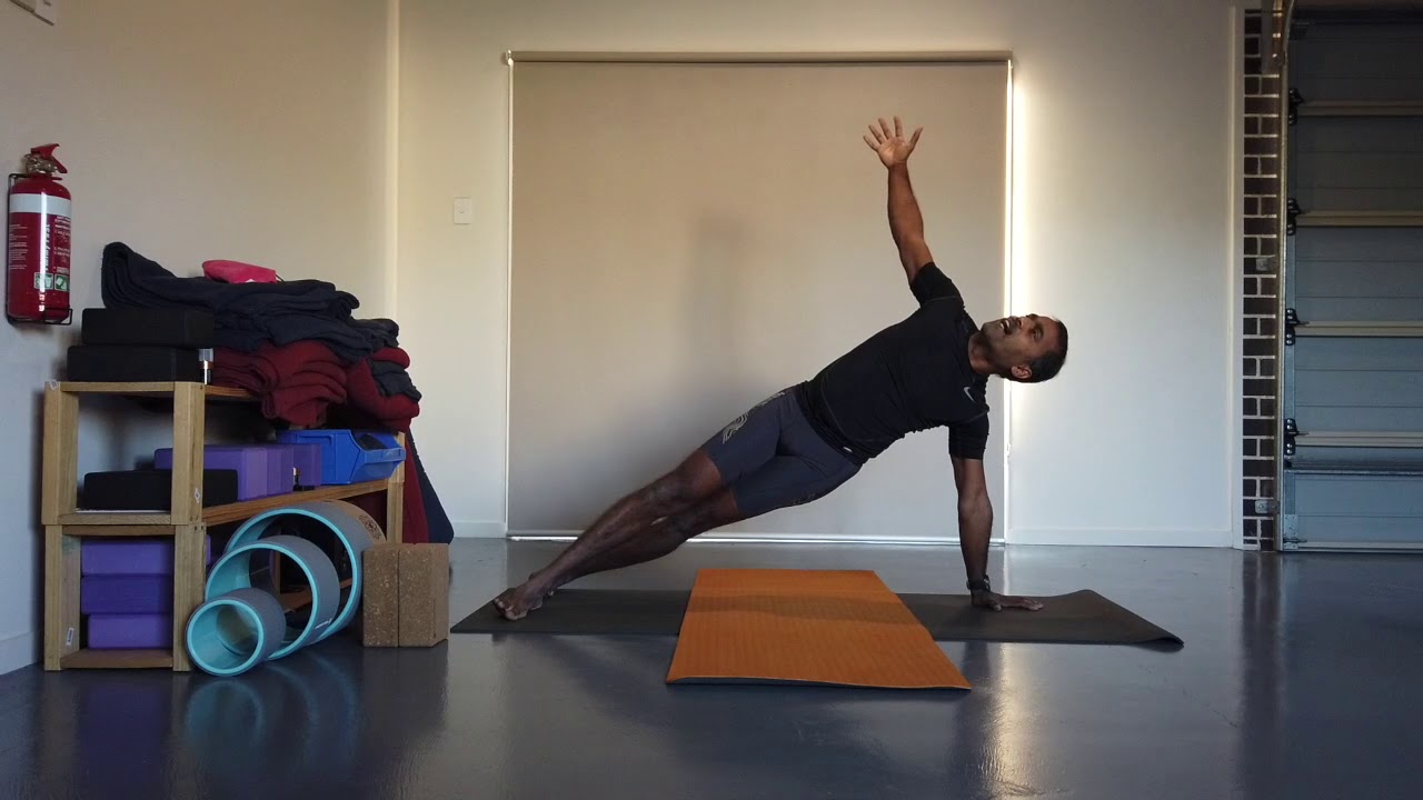 1 HOUR YOGA WITH LOTS OF CORE IN PLANK AND FASCIAL STRETCH TO BACKLINE ...