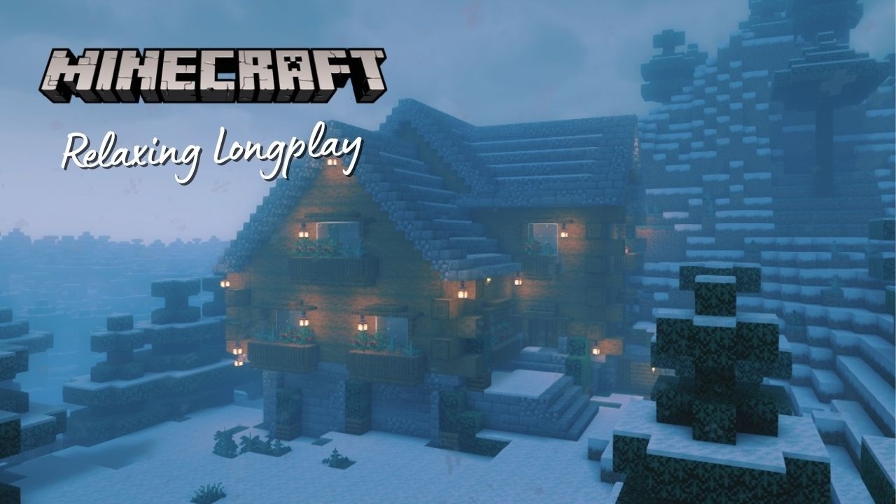 Snowfall Winter Cottage - Snowy Taiga | Minecraft Relaxing Longplay (No ...