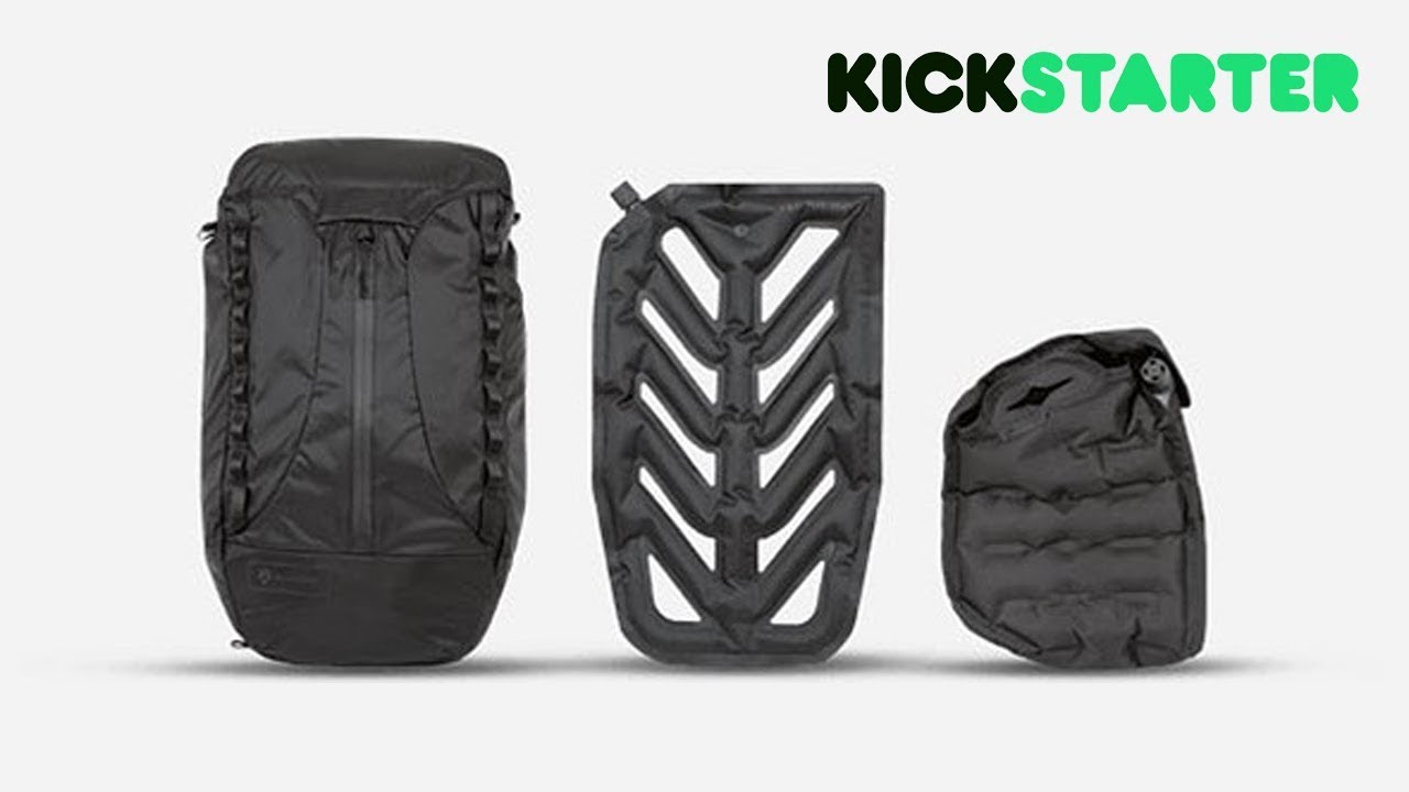 Kickstarter: VEER 18L Packable Backpack with Inflatable Back Panel and ...