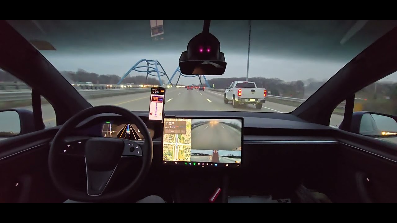 Tesla Model X FSD Supervised 12.5.6.3 | Detroit to Madison Heights ...
