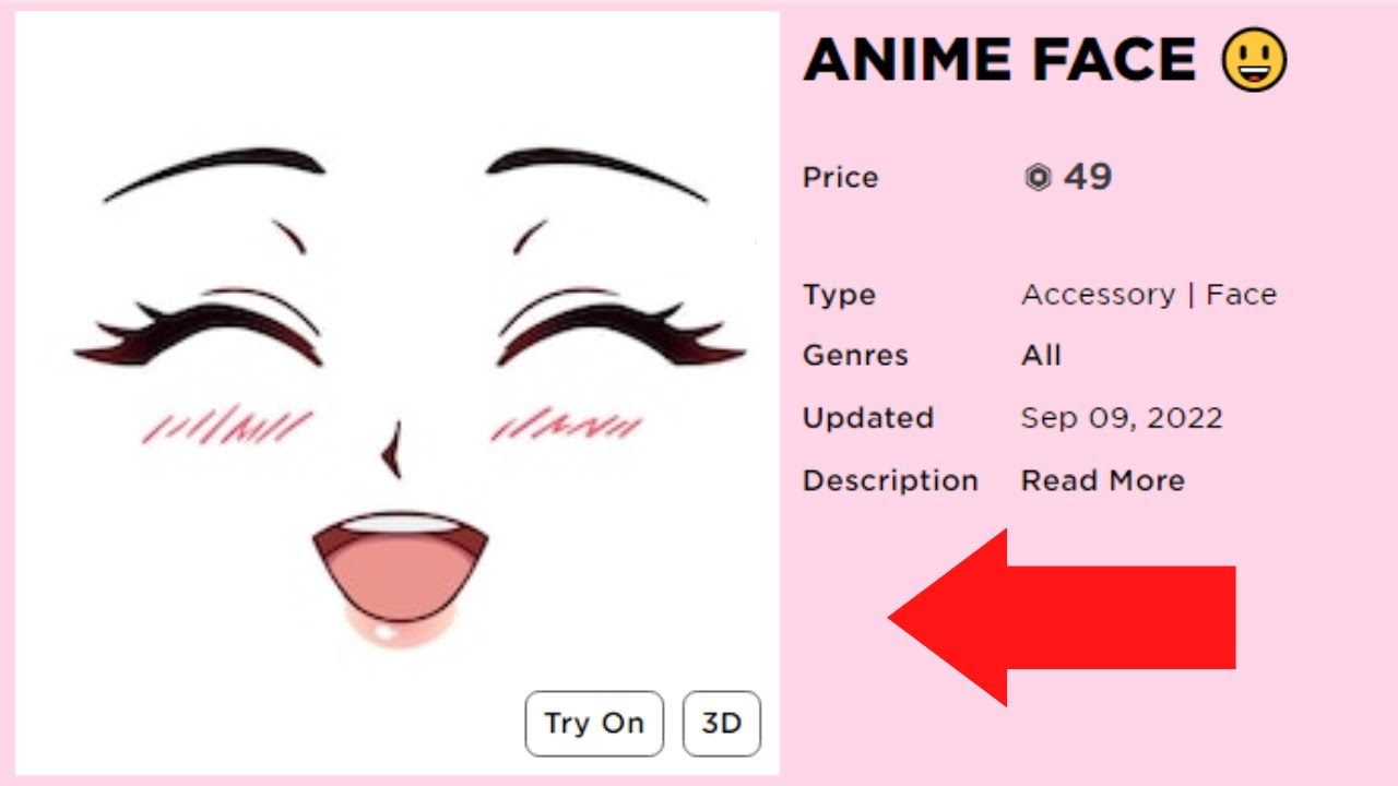 NEW ANIME FACES IN ROBLOX YouTube