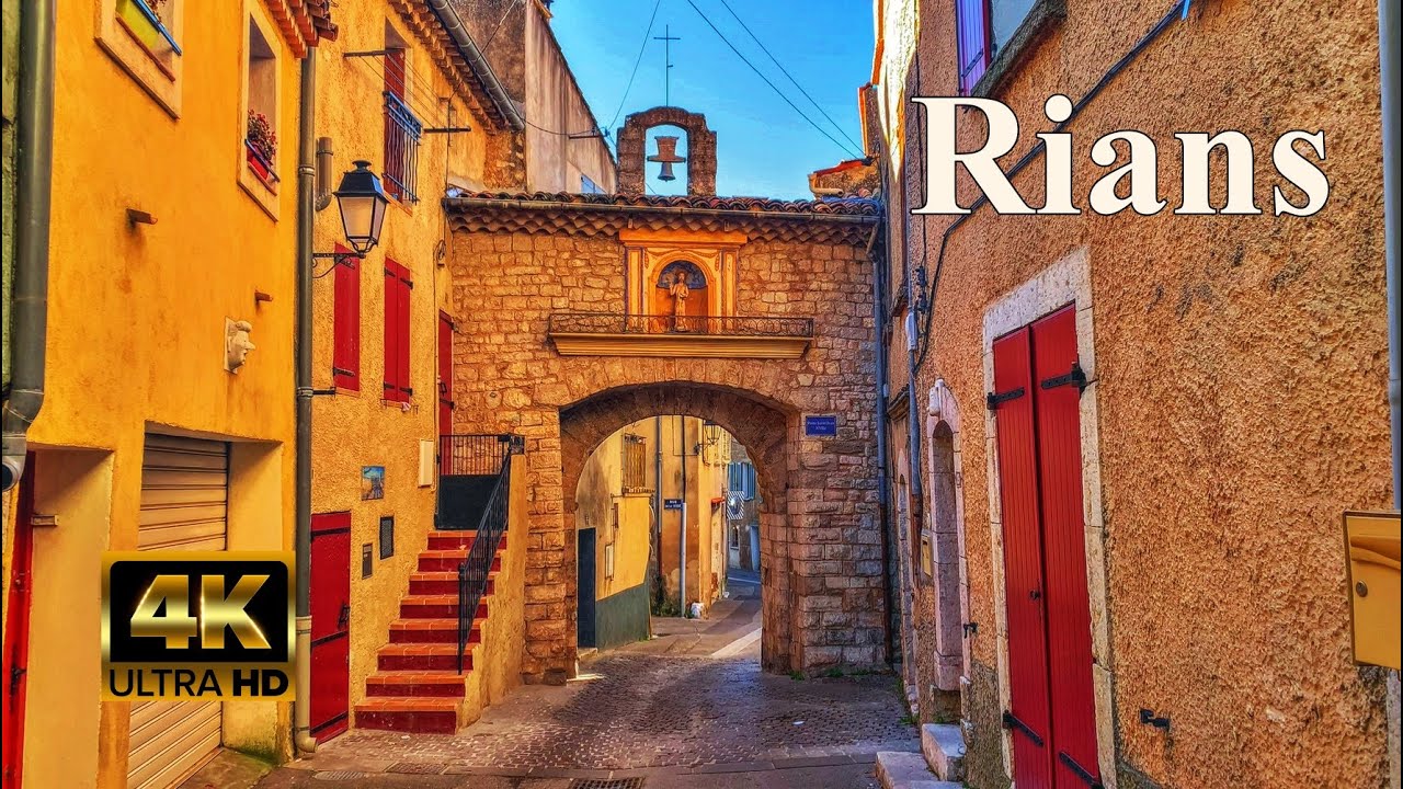 RIANS🌞Village du Var - Visite des villes et villages Français [4K ...