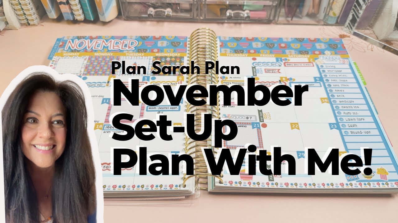 November Set-Up Plan With Me! | Month View | Dashboard | Notes Pages ...