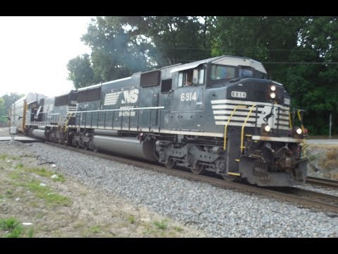 Norfolk Southern 26A EB w/ Double Triclops SD60M! Mableton,Ga 05-27-2017© - YouTube