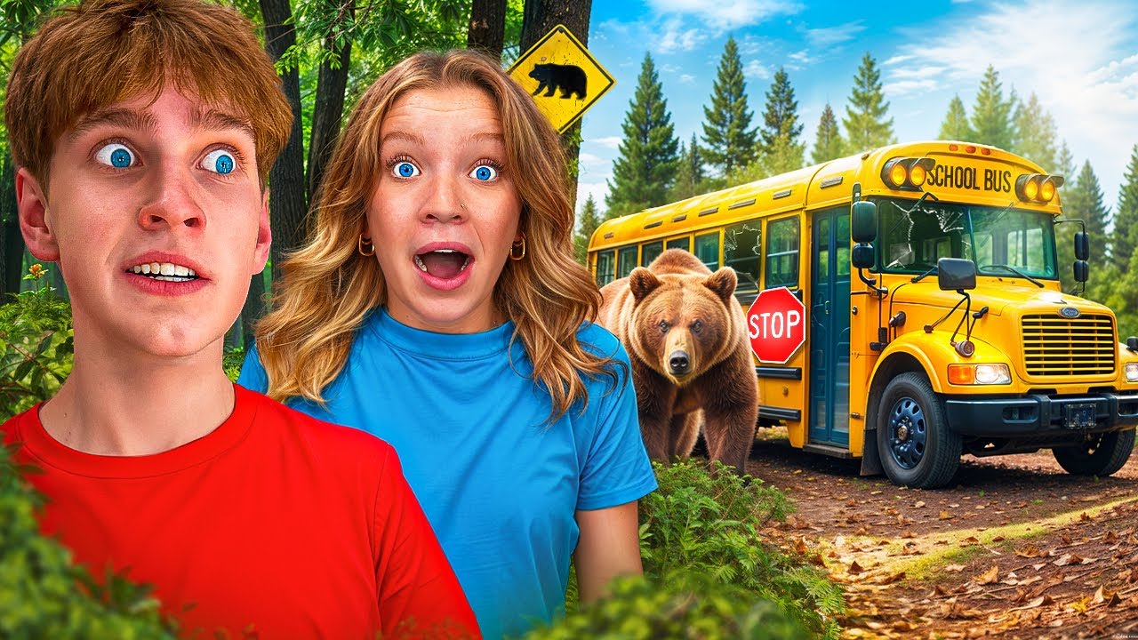 We Found a SECRET School Bus in the Woods! - THE MOVIE - YouTube