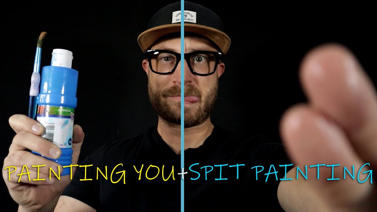 Color Painting You + Spit Painting - Unpredictable ASMR Triggers! - YouTube