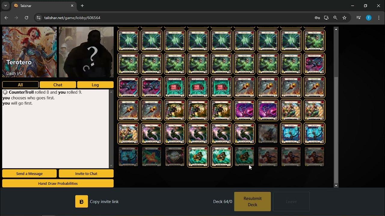 [Flesh and Blood] Dash I/O vs Cindra, Dracai of Retribution - YouTube