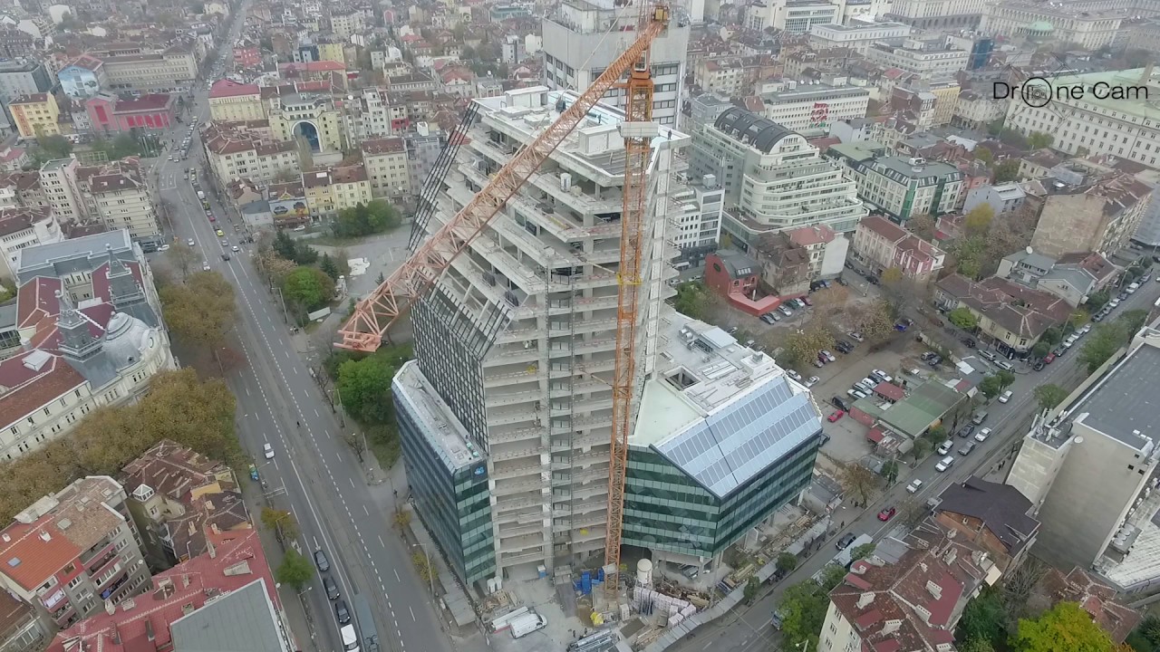 Tower crane, City Tower, Sofia - YouTube