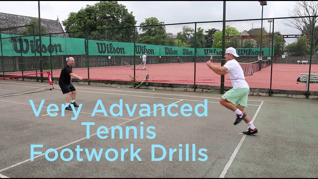 Very advanced tennis footwork drills with Arthur Fery and Gareth ...