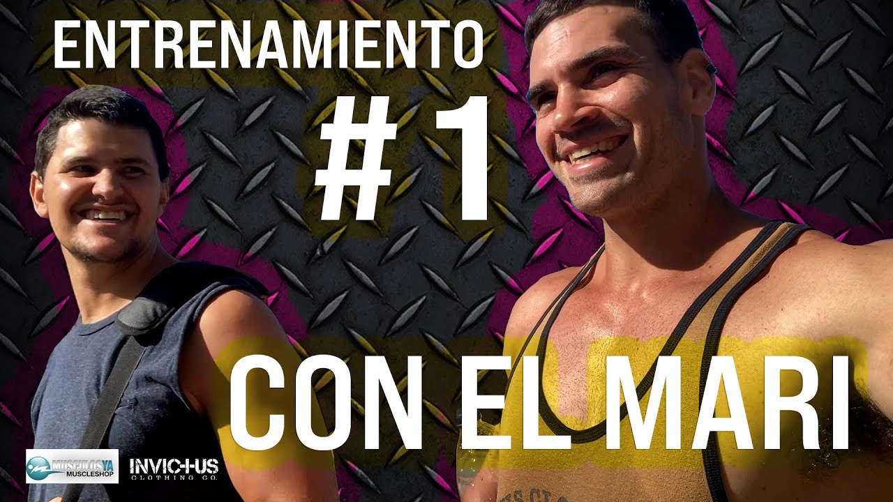 ENTRENANDO con EL MARI | Rompemos ESPALDA - BÍCEPS - TRÍCEPS - YouTube